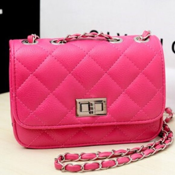 Bags | New Classic Quilted Pink Handbag | Poshmark
